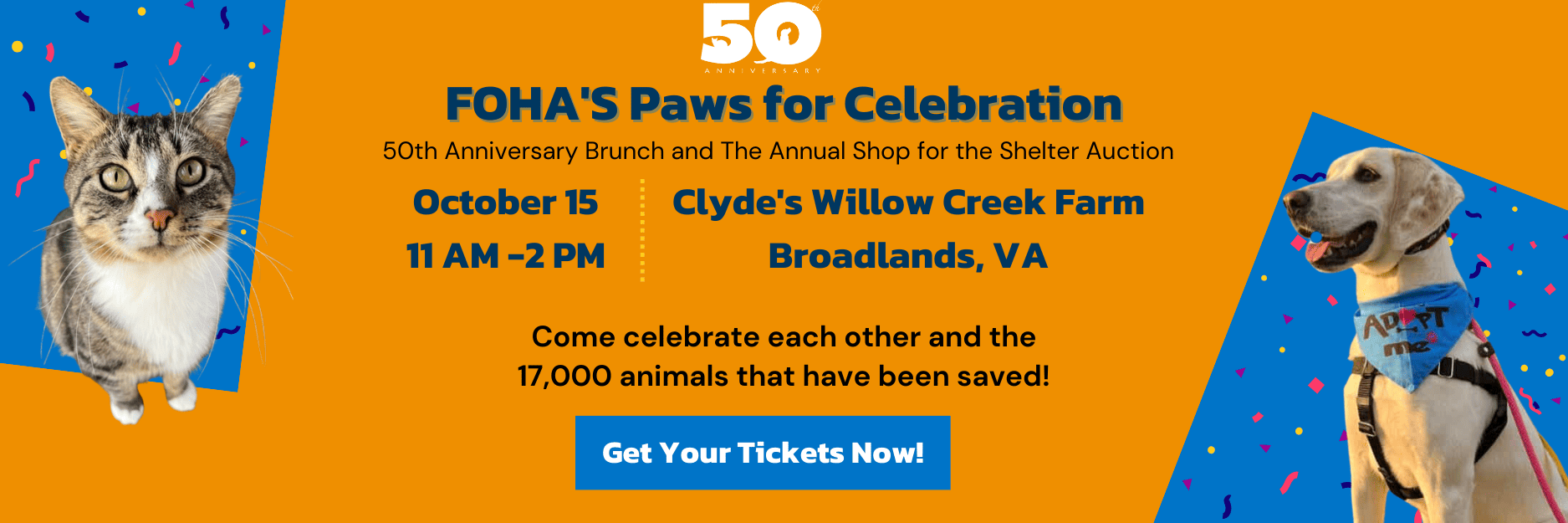 FOHA's Paws for Celebration - Friends of Homeless Animals